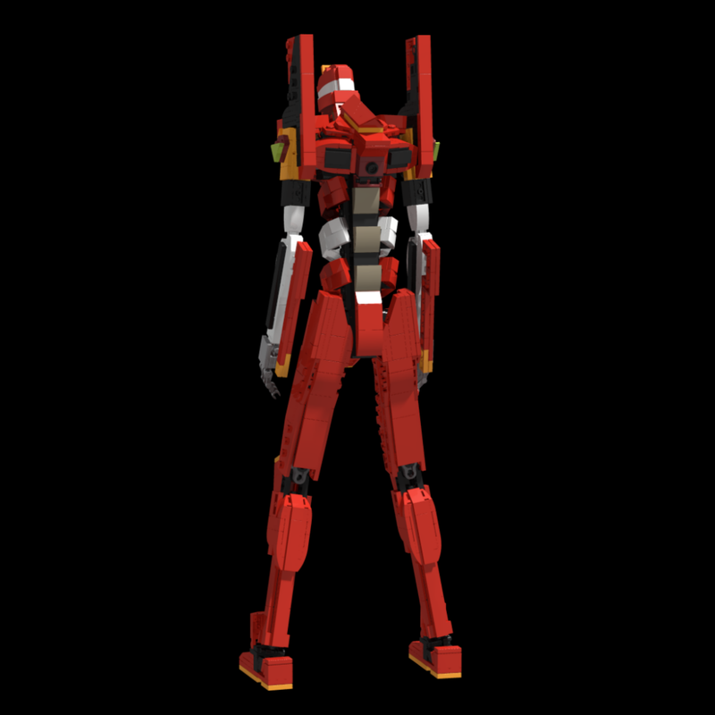 LEGO MOC Evangelion Unit 02 by shyD | Rebrickable - Build with LEGO