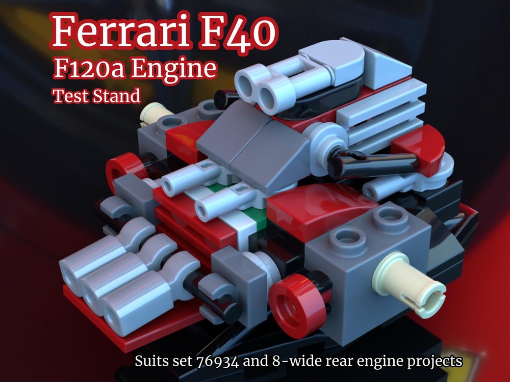 LEGO MOC Ferrari F40 F120a Engine Test Stand by MadDadBricks ...