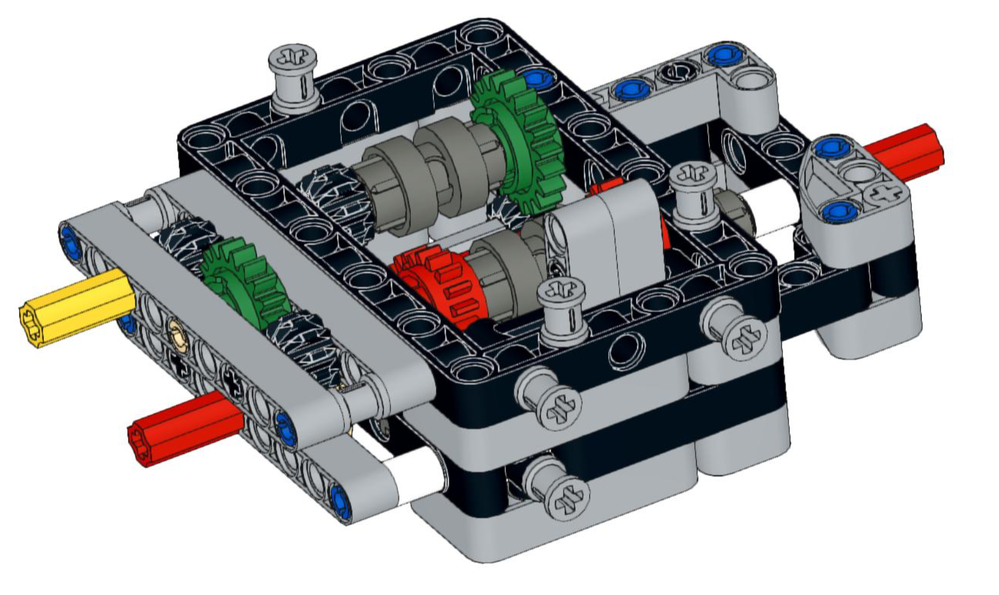 LEGO MOC Universal Technic Transfer Case (AWD, 2WD, 4Hi, 4Lo, center ...