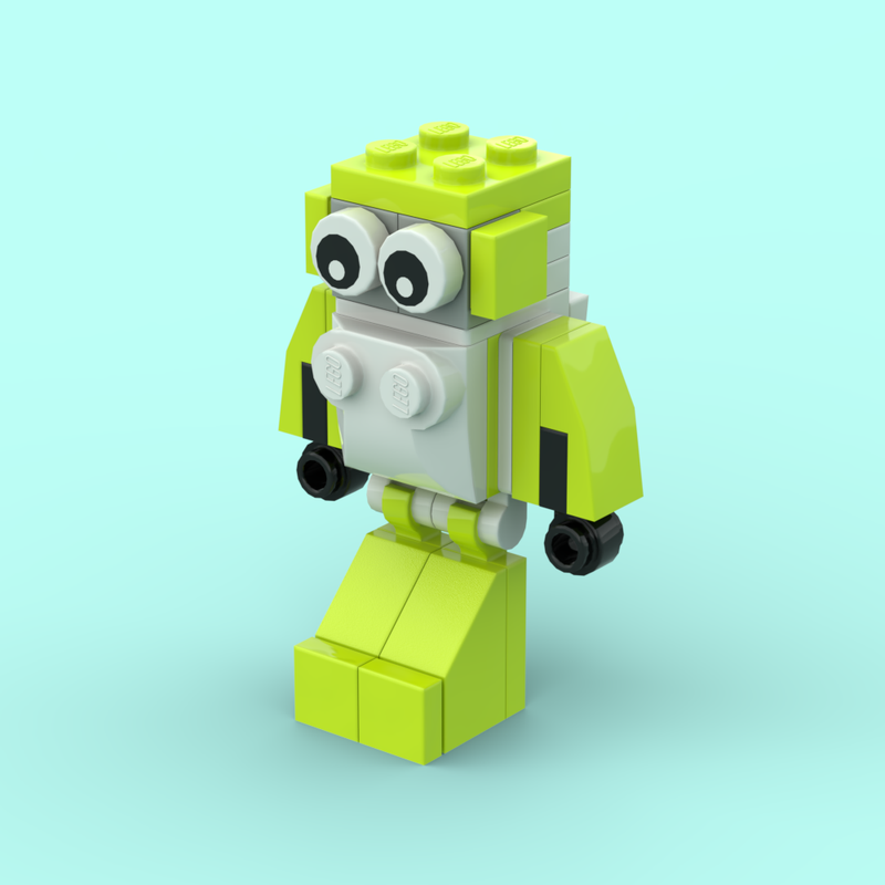 LEGO MOC Small Robot by BramVerkade01 | Rebrickable - Build with LEGO