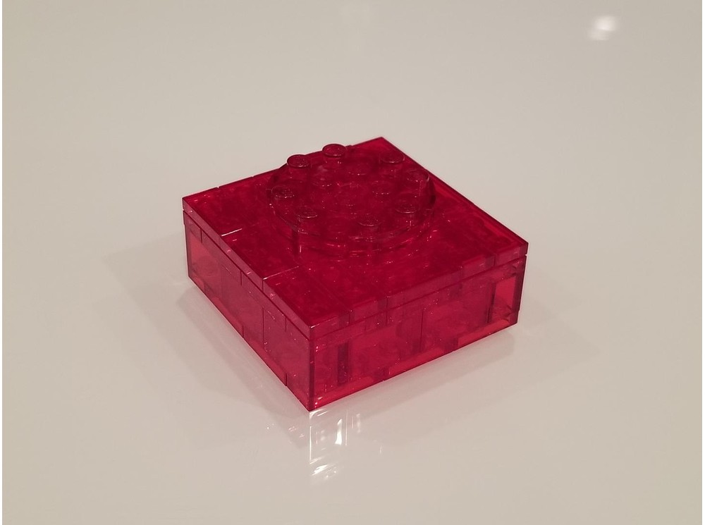 LEGO MOC Upscaled trans-plate 1x1 (red & yellow) by Briquoleur ...