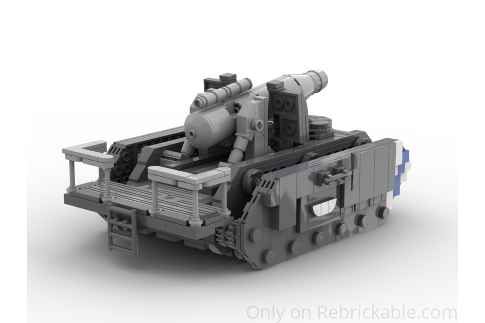 LEGO MOC Warhammer 40k Medusa Siege Tank by ironpenguin | Rebrickable ...