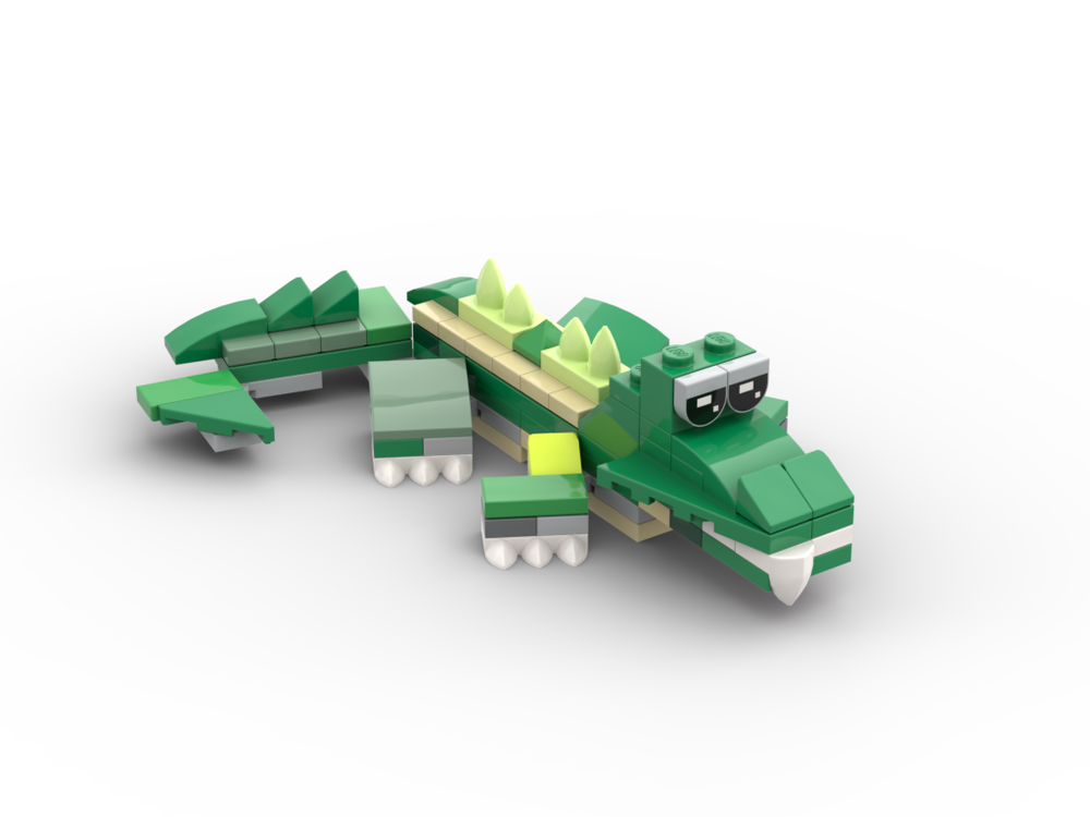 LEGO MOC Happy Alligator by EVA001 | Rebrickable - Build with LEGO