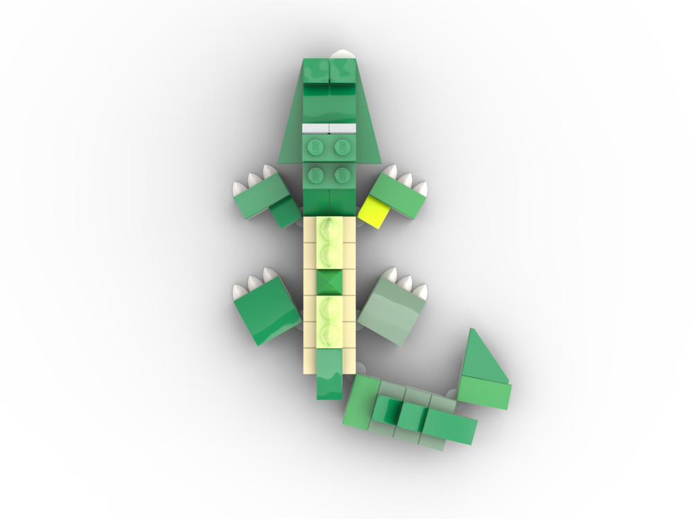 LEGO MOC Happy Alligator by EVA001 | Rebrickable - Build with LEGO