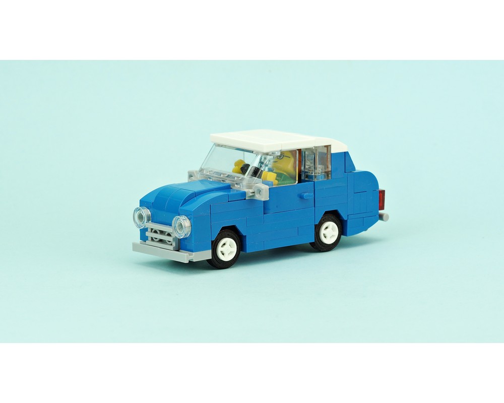 LEGO MOC-19087 Vintage blue car "Syrena" (Town > City 2018 ...