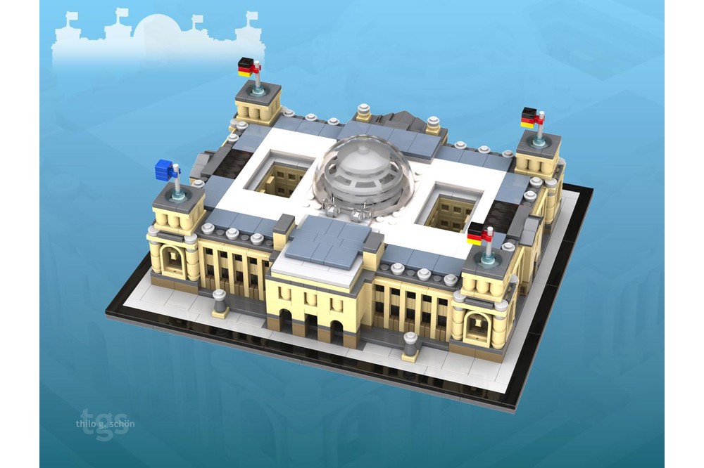 Lego Moc Reichstag Berlin By Tbrick Rebrickable Build With Lego
