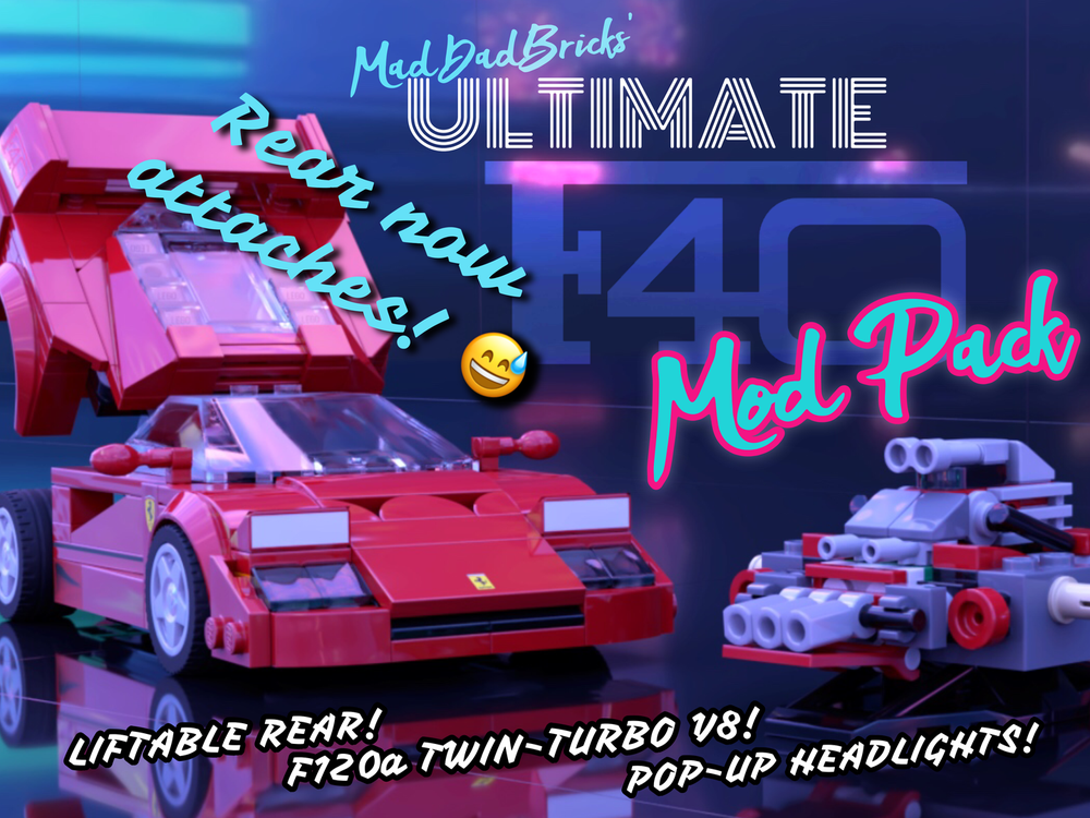 LEGO MOC MadDadBricks' ULTIMATE FREE F40 Mod Pack by MadDadBricks | Rebrickable - Build with LEGO
