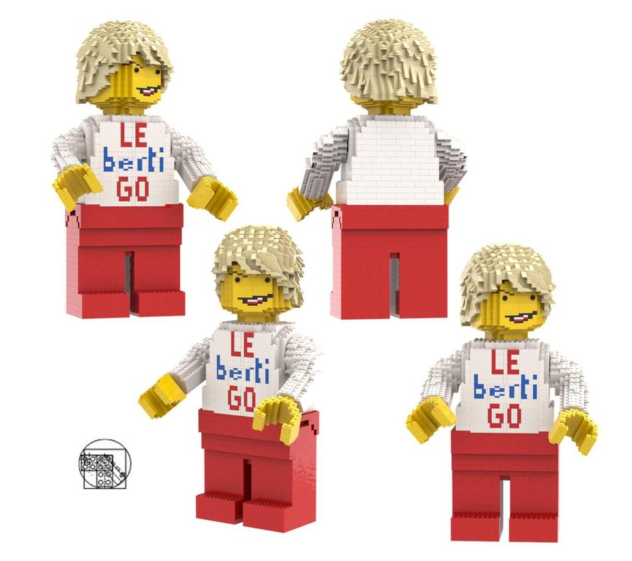 LEGO MOC Maxi figure LEbertiGO mascot by Bricksculpture.net ...