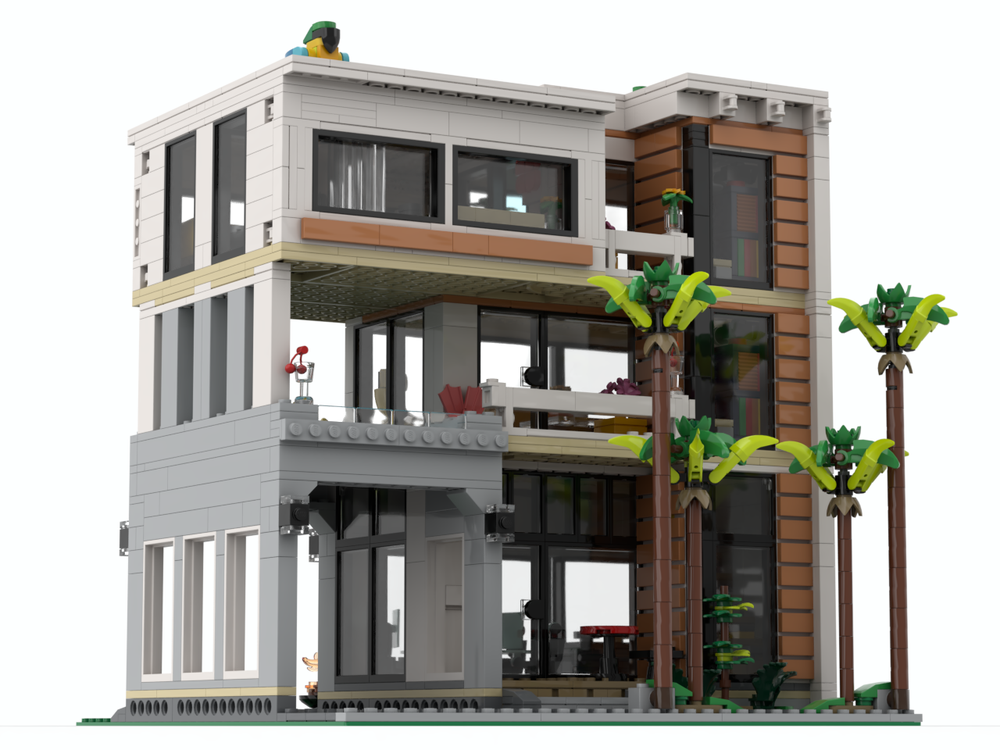LEGO MOC Modern House XL - Modification of 2x Sets 31153 by Brick ...