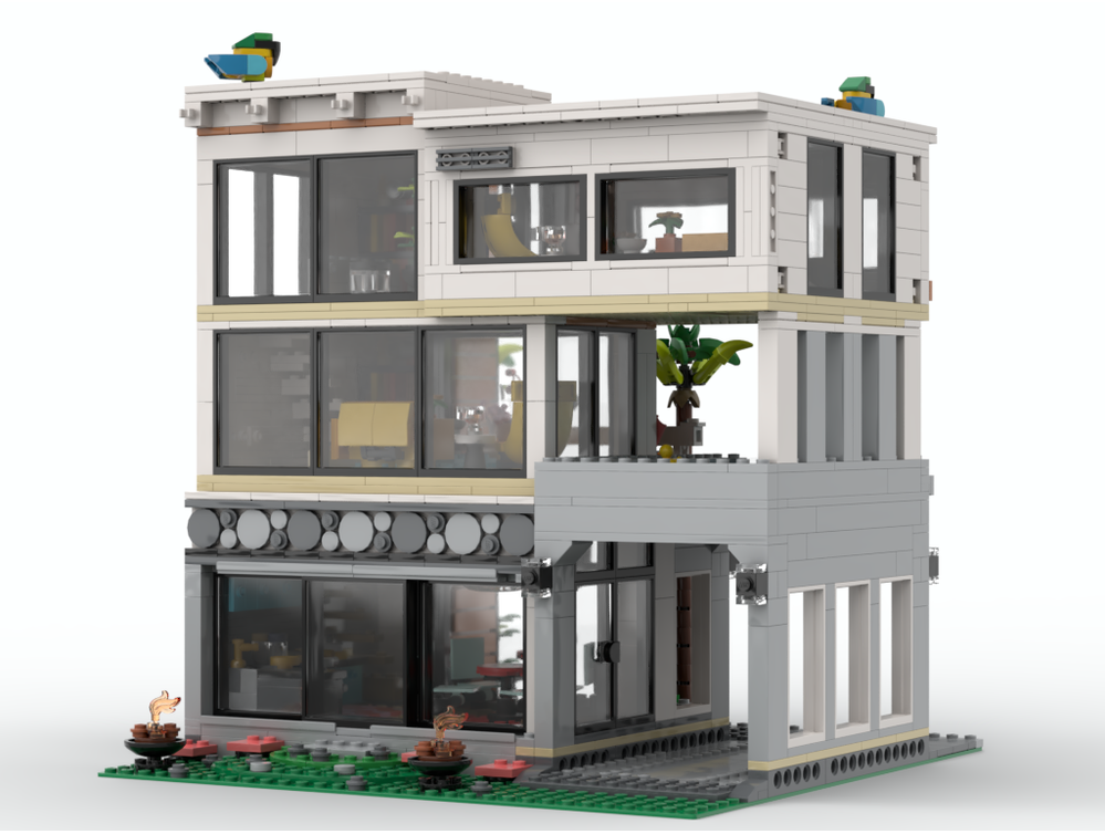 LEGO MOC Modern House XL by Brick Artisan | Rebrickable - Build with LEGO