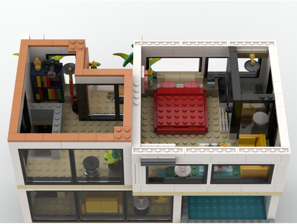 LEGO MOC Modern House XL by Brick Artisan | Rebrickable - Build with LEGO