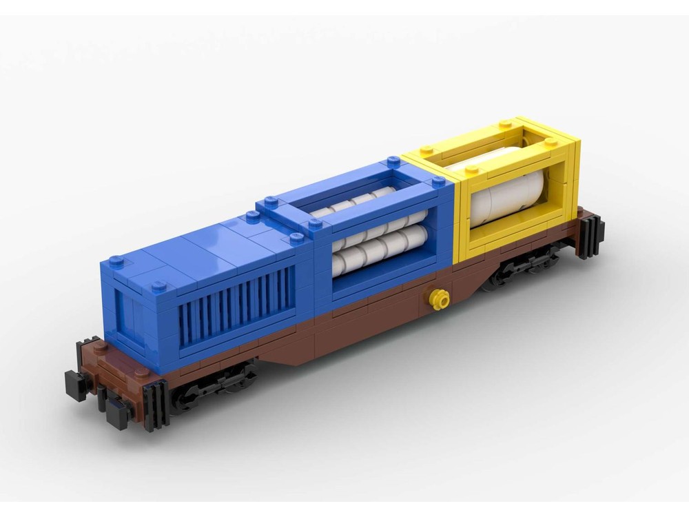 Lego Moc Container Wagon Sgnss By Bricklenscz Rebrickable Build