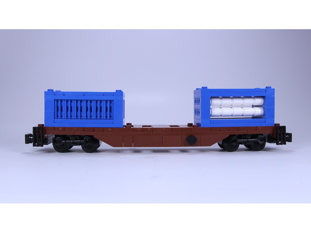 Lego Moc Container Wagon Sgnss By Bricklenscz Rebrickable Build