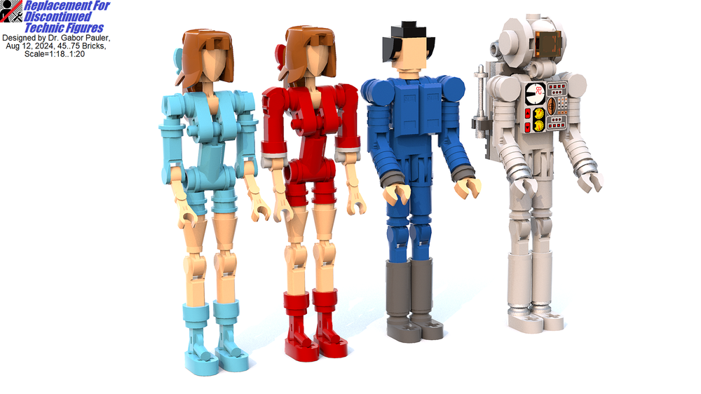 LEGO MOC Replacement for Discontinued Technic Figures by gjpauler ...