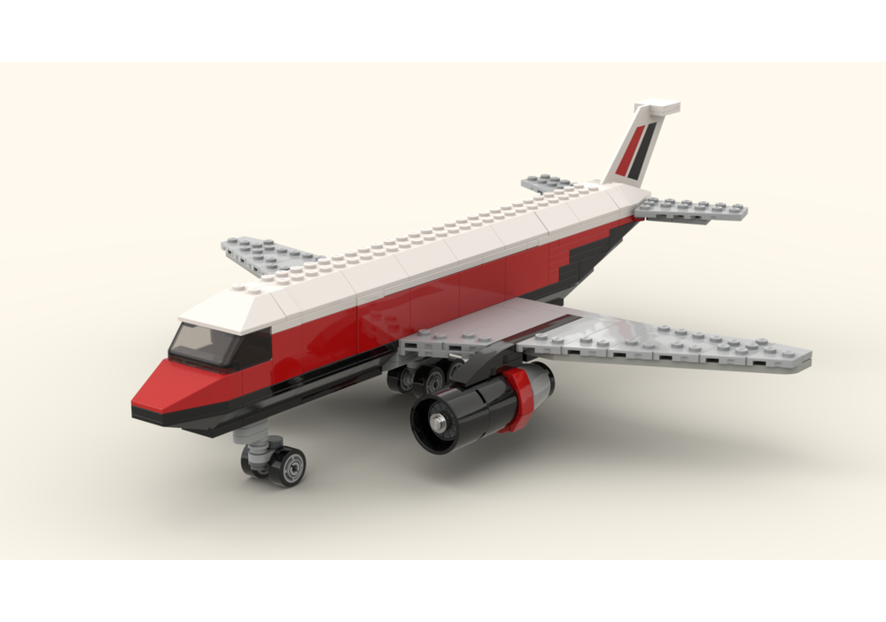 Lego Moc 1980s Redux Long Range Frieghter Aircraft Rf 900 By