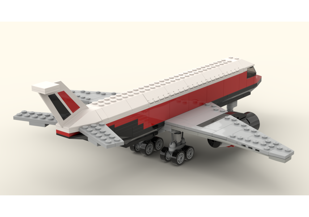 Lego Moc 1980s Redux Long Range Frieghter Aircraft Rf 900 By