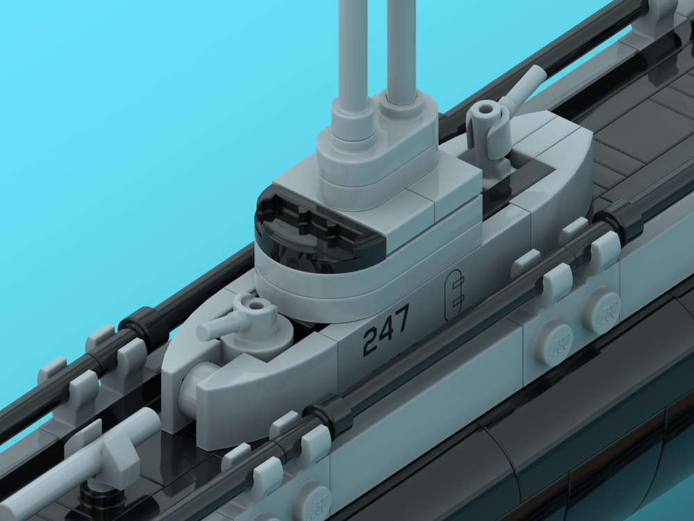 LEGO MOC USS Dace 1/200 by 1912bricks | Rebrickable - Build with LEGO