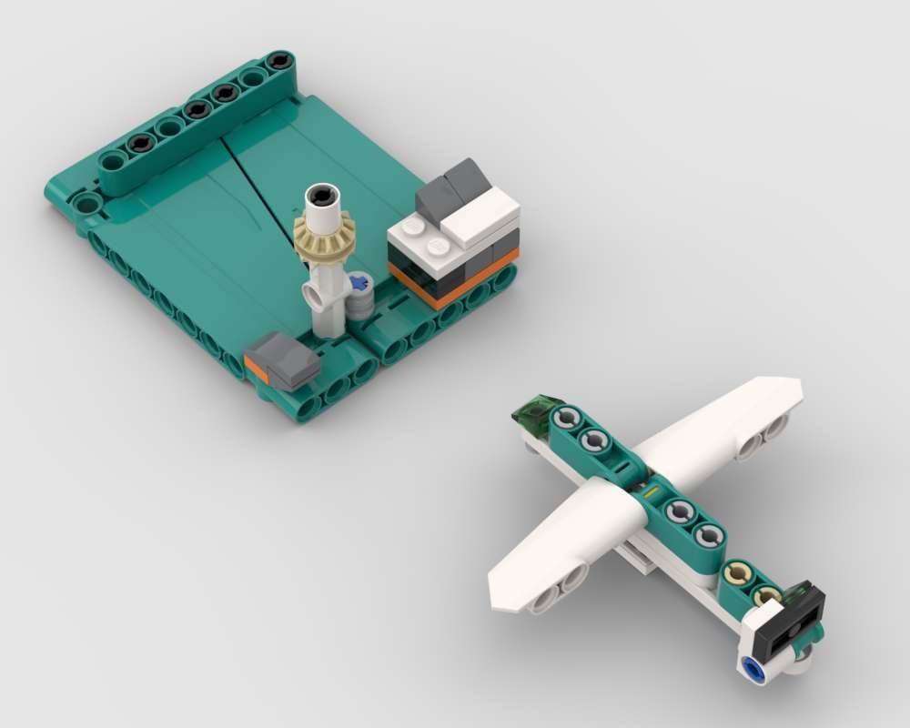 Lego Moc Airport And Plane 42117 Alternative By Alexgam Rebrickable