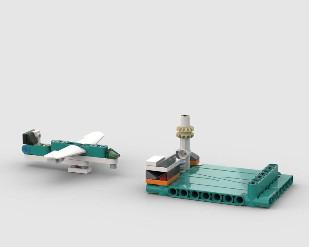 Lego Moc Airport And Plane 42117 Alternative By Alexgam Rebrickable