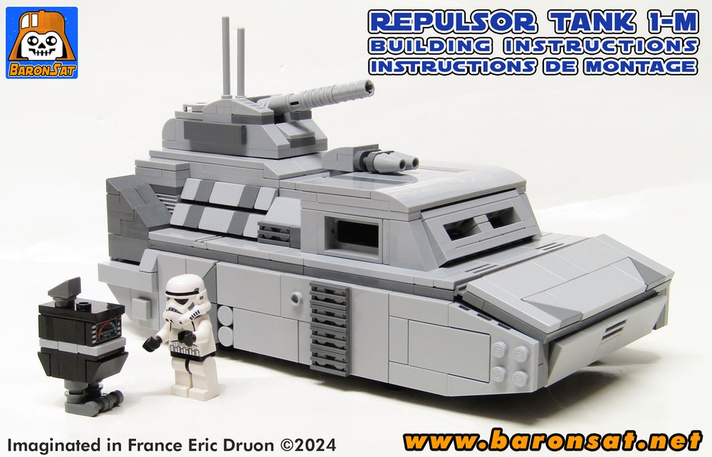 LEGO MOC RB - Medium Class Imperial Repulsor Tank 1-M by BaronSat ...