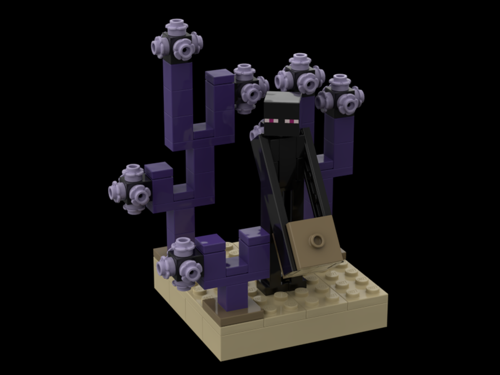 LEGO MOC Minecraft Enderman stand by BreezeBricks | Rebrickable - Build ...