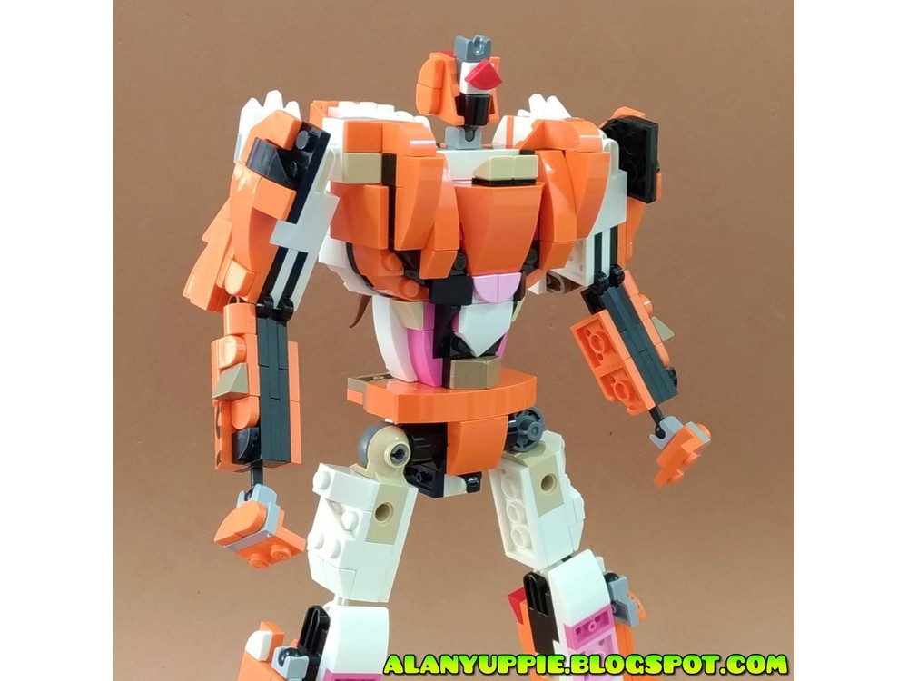 Lego Moc Transformer Tiger Using Creator Set 31129 Majestic Tiger By