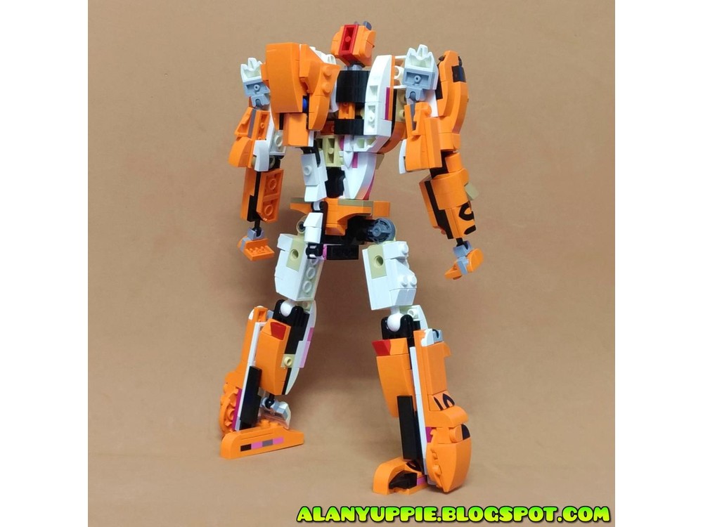Lego Moc Transformer Tiger Using Creator Set 31129 Majestic Tiger By