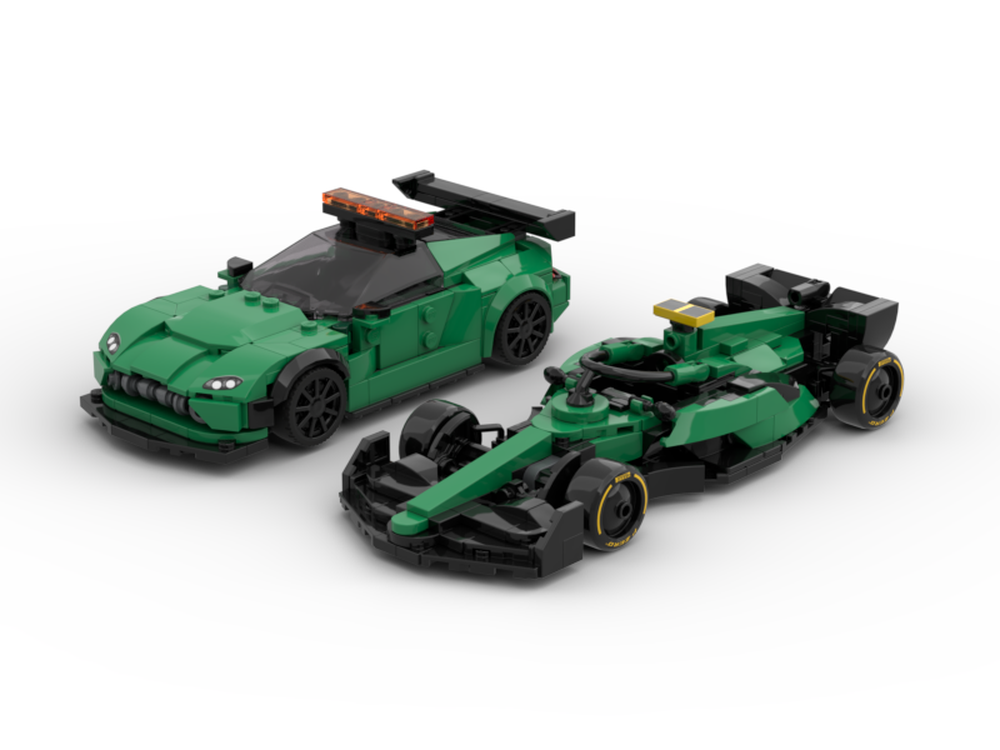 LEGO MOC 2024 Aston Martin AMR24 and Aston Martin Vantage F1 Safety Car ...