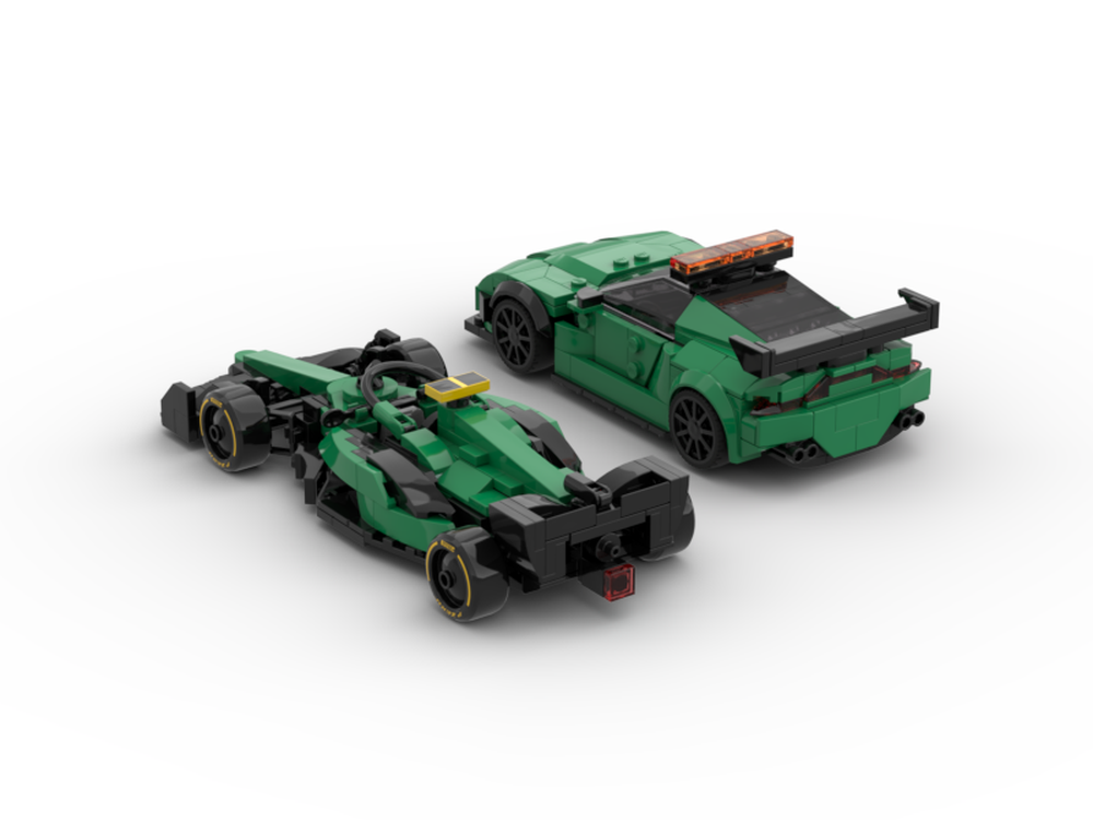 LEGO MOC 2024 Aston Martin AMR24 and Aston Martin Vantage F1 Safety Car ...