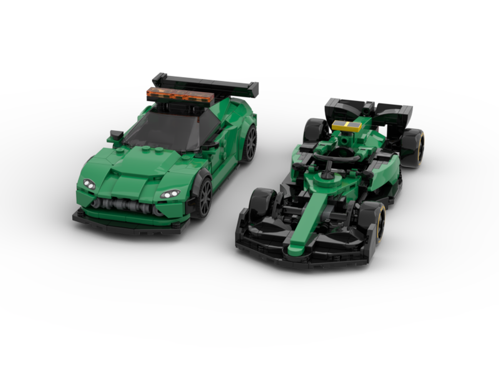 LEGO MOC 2024 Aston Martin AMR24 and Aston Martin Vantage F1 Safety Car ...