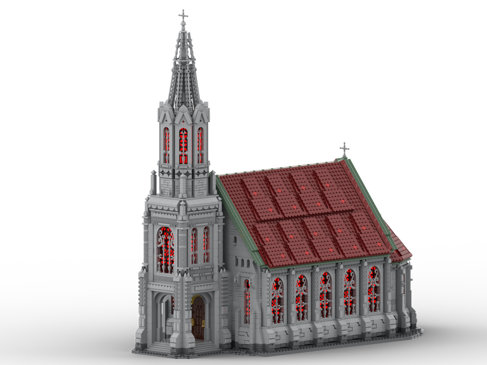 Lego Moc Church By Huebre Rebrickable Build With Lego