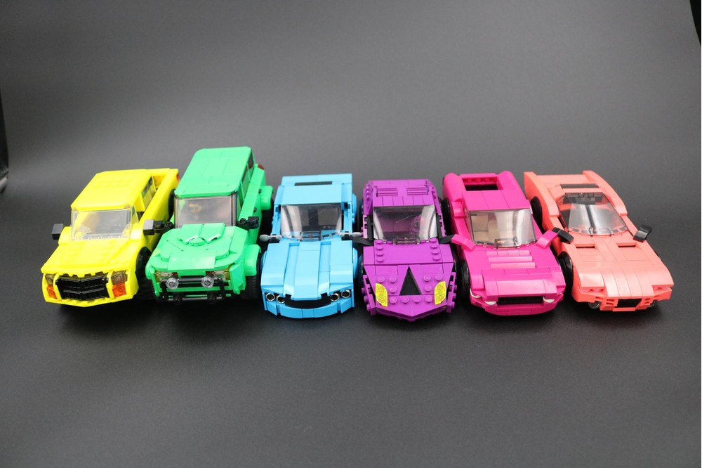 Lego Moc Speed Champion Bright Rainbow By Bricklizard Rebrickable