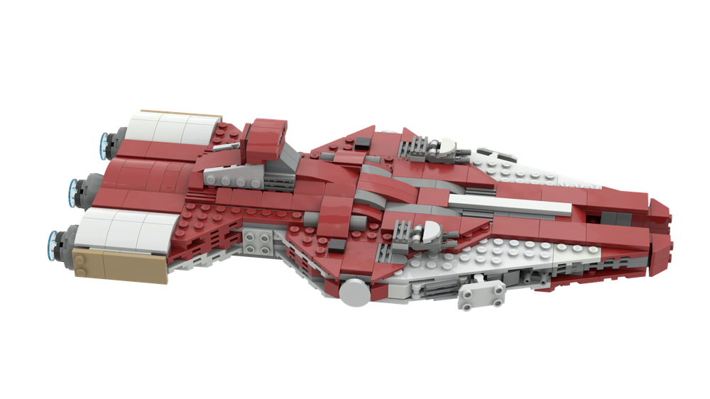 Lego Moc Republic Arquitens Class Light Cruiser 75362 Alternative By