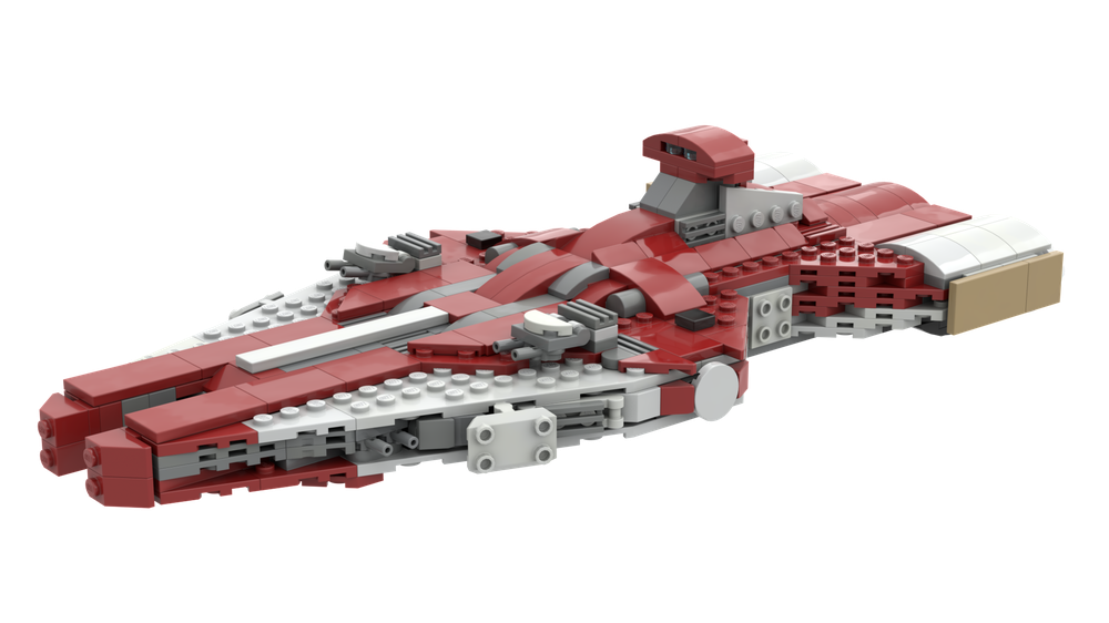 Lego Moc Republic Arquitens Class Light Cruiser 75362 Alternative By
