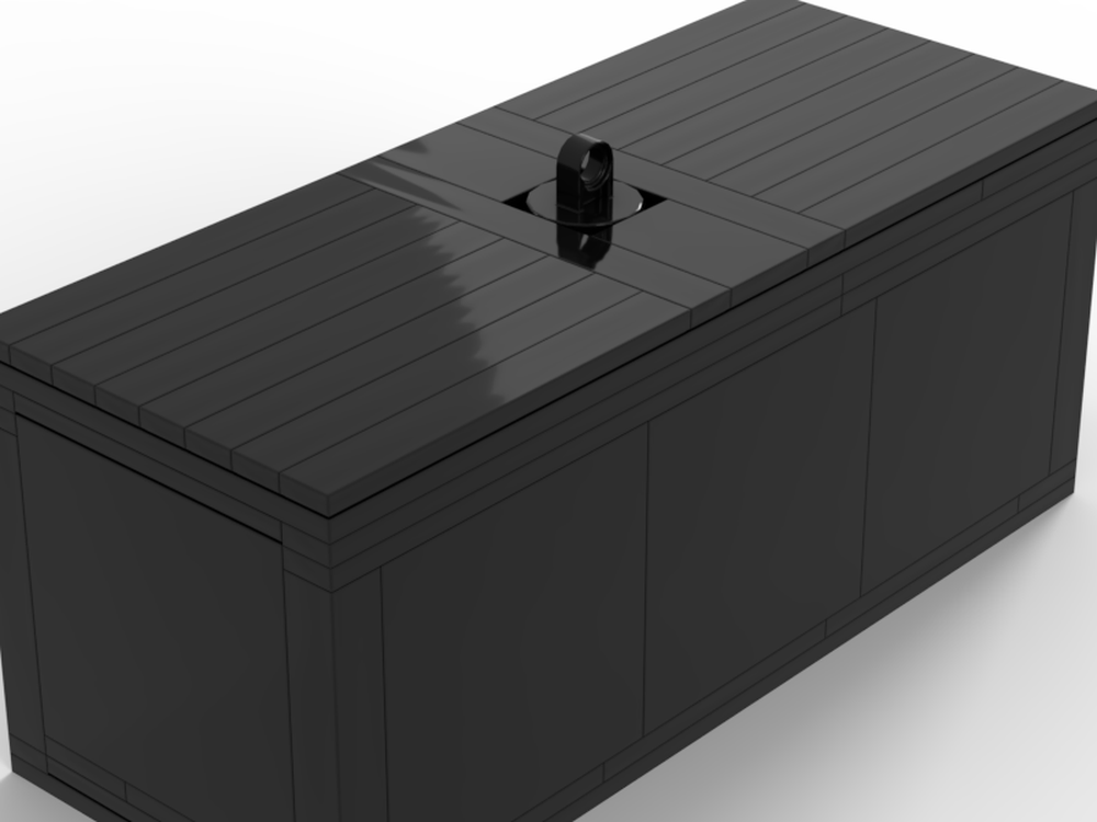 LEGO MOC Car Container for 6x16 max by Zuliozo | Rebrickable - Build ...