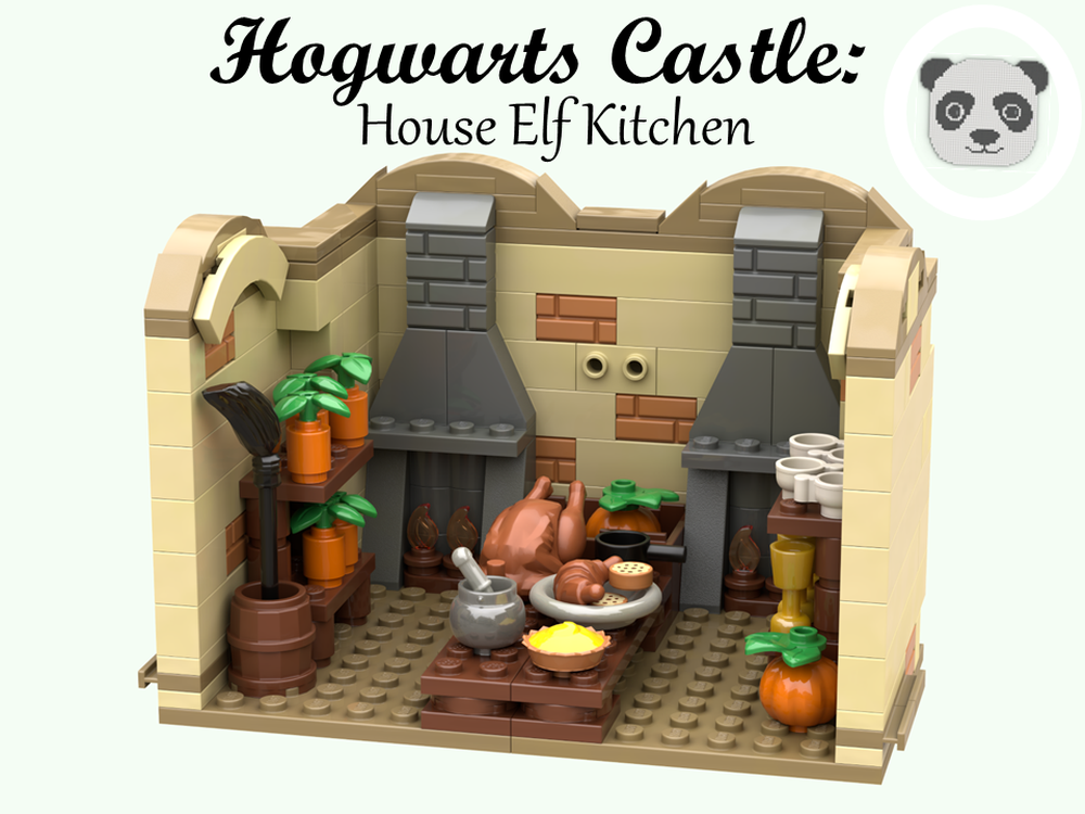 LEGO MOC HP Castle - House Elf Kitchen by Pandabrickable | Rebrickable ...