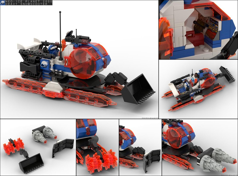 LEGO MOC Heavy Snowscooter by Horlack | Rebrickable - Build with LEGO