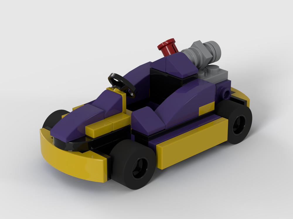 LEGO MOC Yellow Lightning Go-Kart by Welsh Dynasty Builds | Rebrickable ...