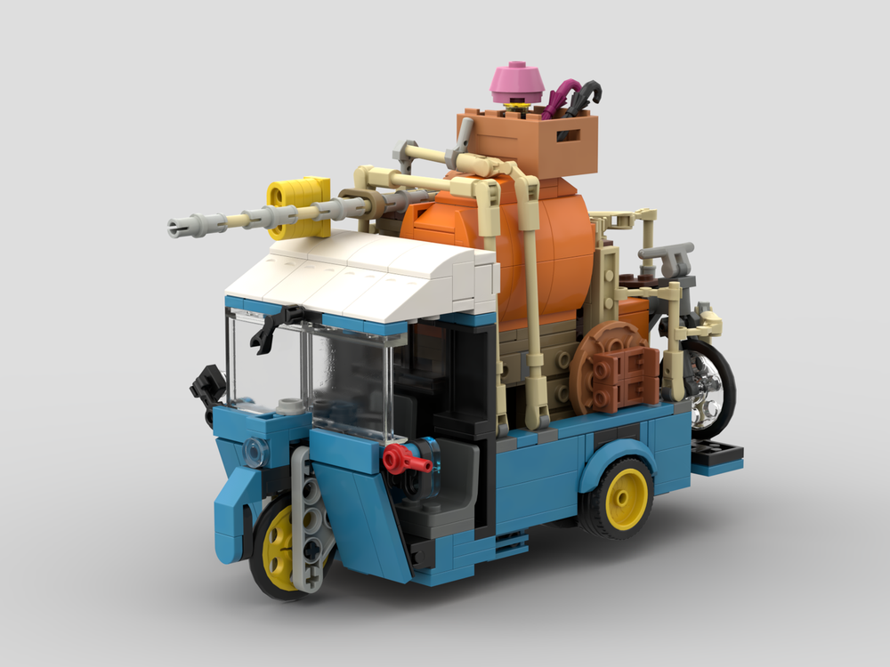 LEGO MOC Totoro Moving Tricycle Truck by ortwin | Rebrickable - Build ...
