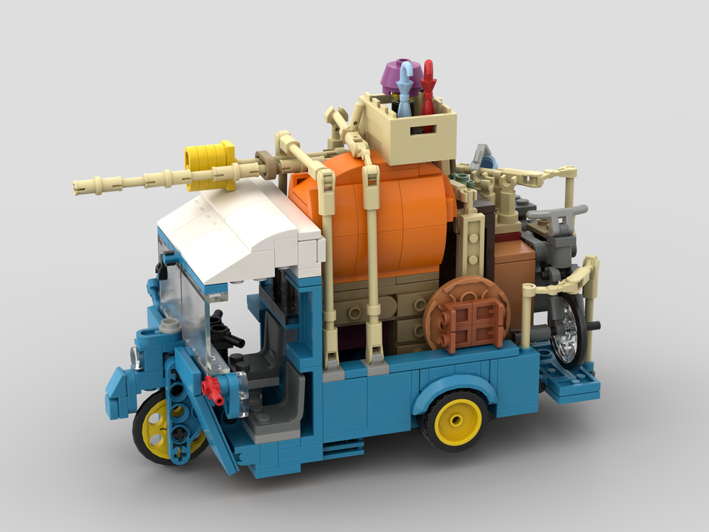 Lego Moc Totoro Moving Tricycle Truck By Ortwin Rebrickable Build