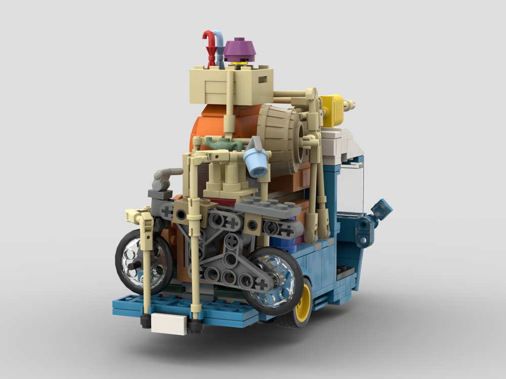 Lego Moc Totoro Moving Tricycle Truck By Ortwin Rebrickable Build