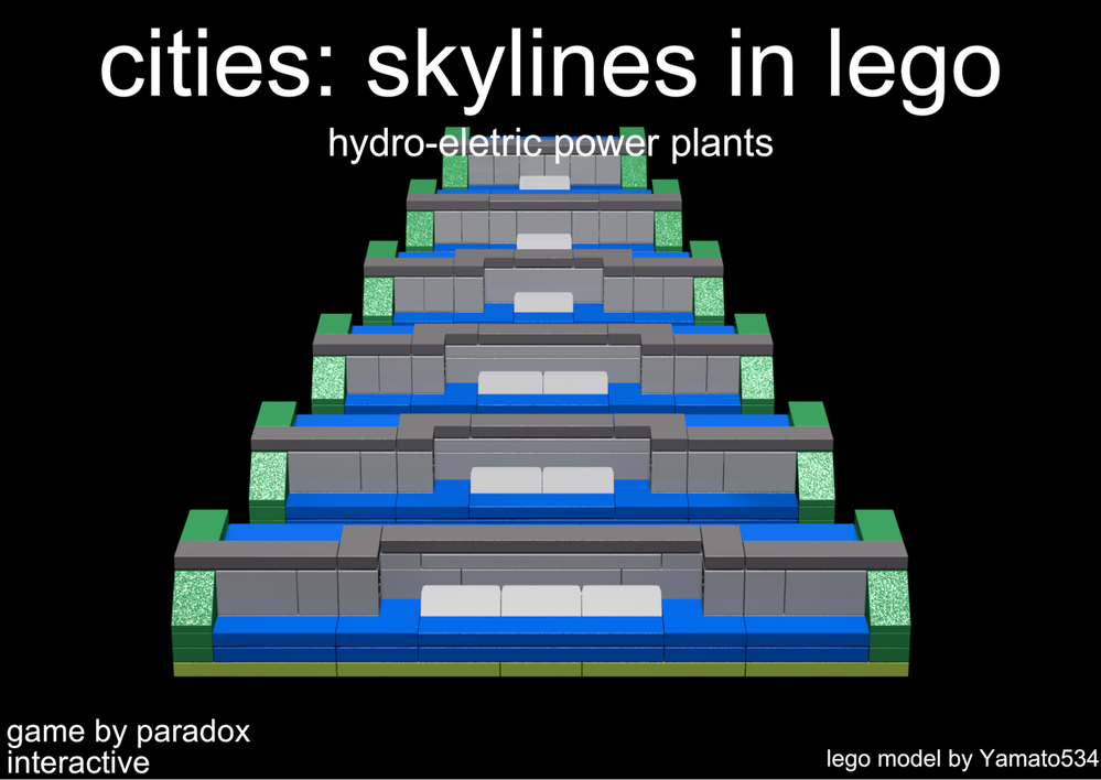 LEGO MOC hydro-electric dams pack(cities: skylines in lego) by ...
