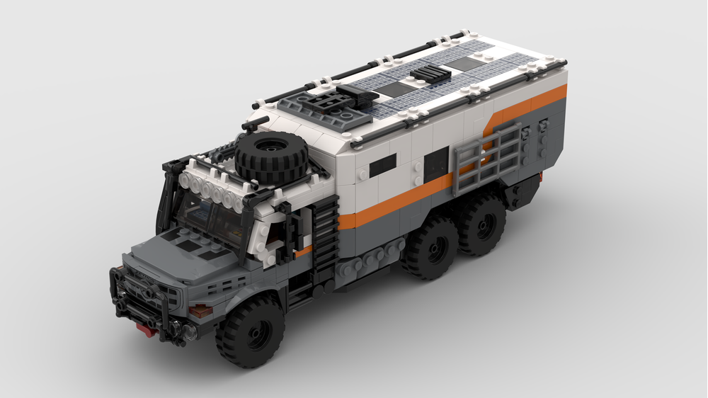 Lego Moc Mercedes Benz Zetros 6x6 Expedition By Prshadoko Rebrickable