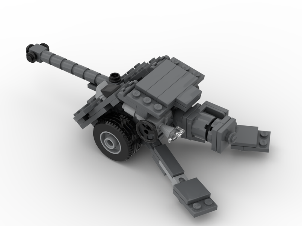 LEGO MOC Anti-tank German WW II Gun by Pabluas | Rebrickable - Build ...