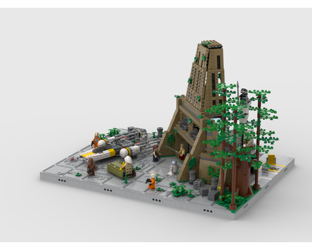 Lego Moc Yavin 4 Rebel Base Display For Set 75365 By Gabizon