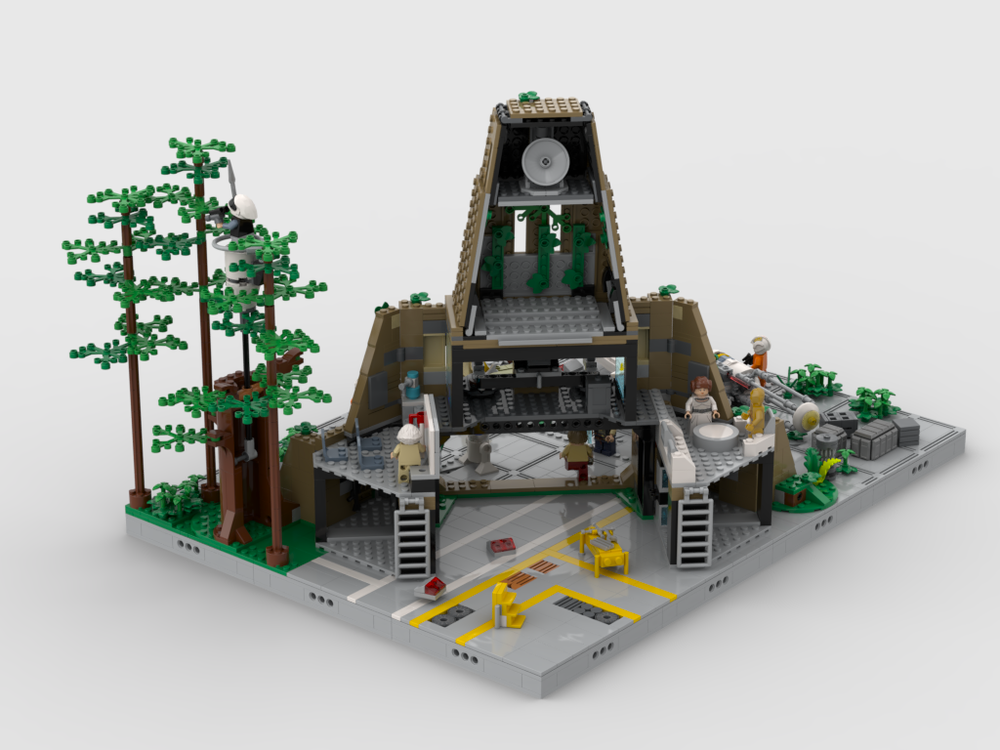 Lego Moc Yavin 4 Rebel Base Display For Set 75365 By Gabizon