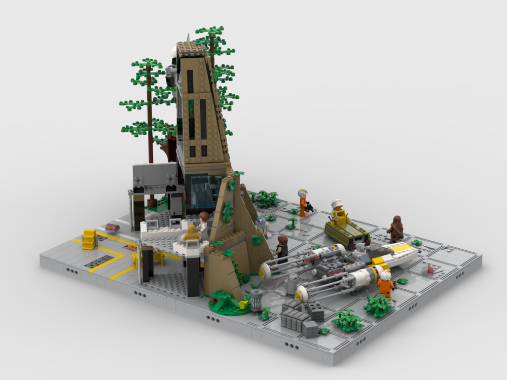 Lego Moc Yavin 4 Rebel Base Display For Set 75365 By Gabizon