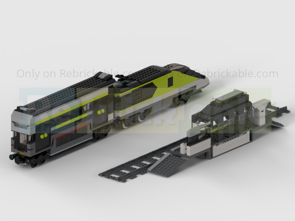 Lego Moc 60337 Alternate Build Double Decker Carriage And Improved