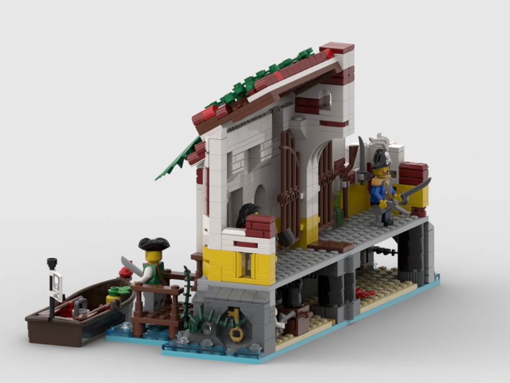 Lego Moc Pirate Hideout By Rubenv Rebrickable Build With Lego