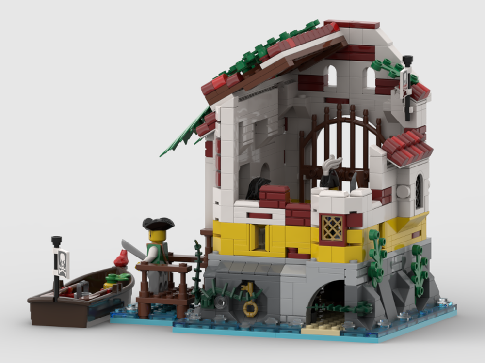Lego Moc Pirate Hideout By Rubenv Rebrickable Build With Lego
